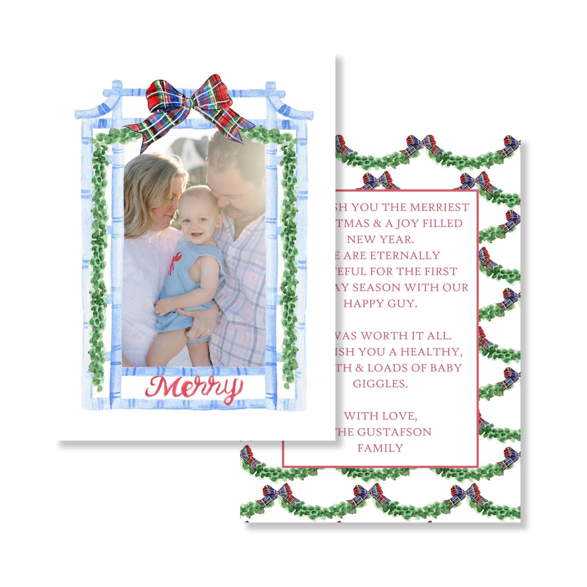 Preppy Preppy Holiday Holiday Card – DearJohnPaperCo